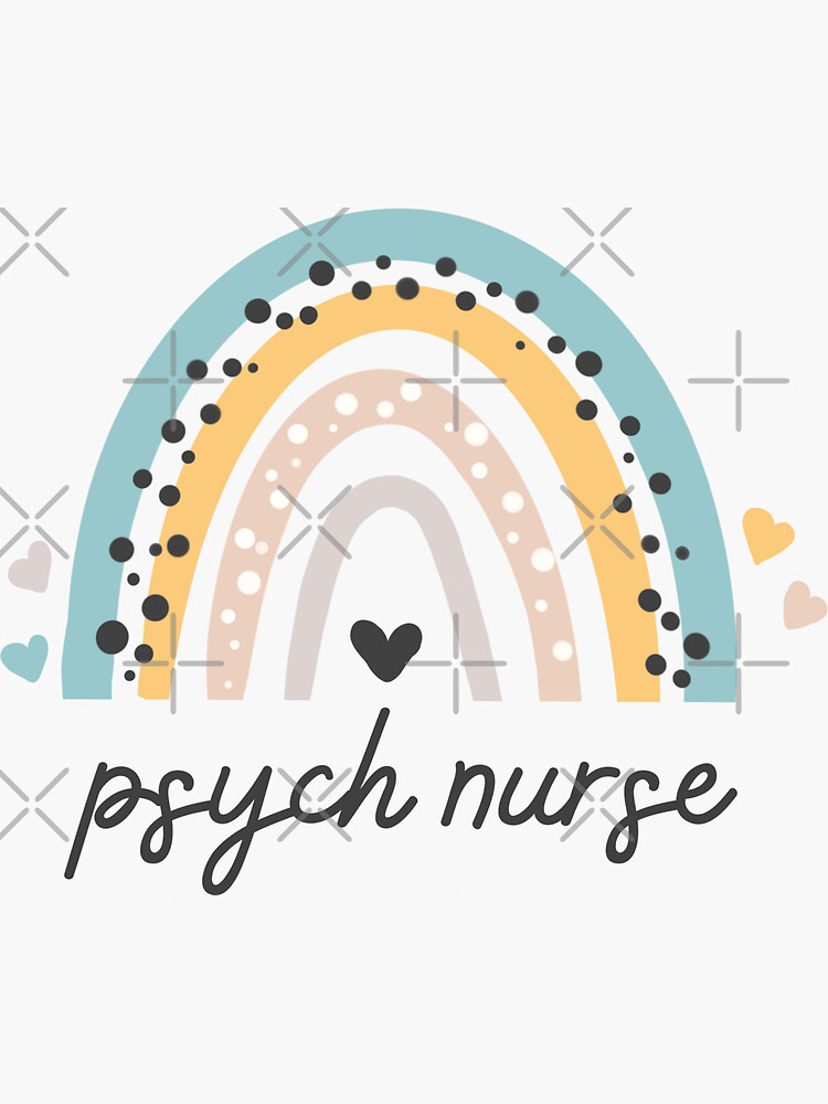 "Psych Nurse Rainbow" Sticker for Sale by SUYEONJUNG | Redbubble
