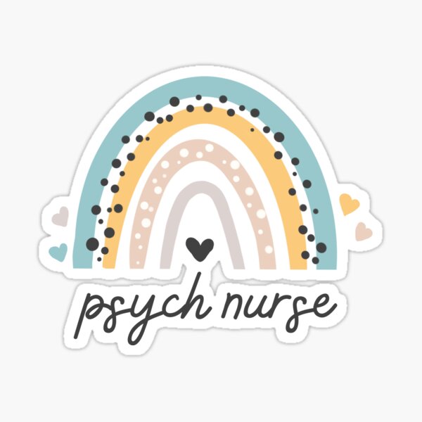 "Psych Nurse Rainbow" Sticker for Sale by SUYEONJUNG | Redbubble