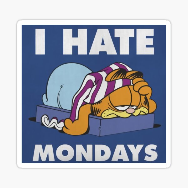 I Hate Monday Stickers | Redbubble