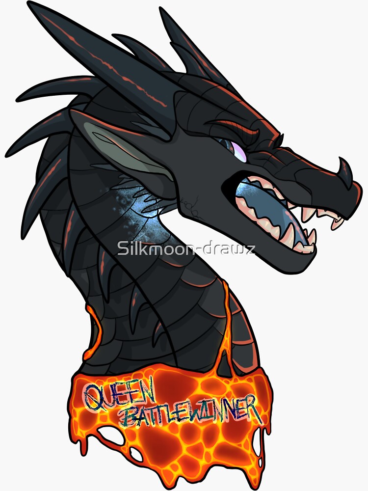 Pegatina «Queen Battlewinner - WOF Alas de fuego» de Silkmoon-drawz ...