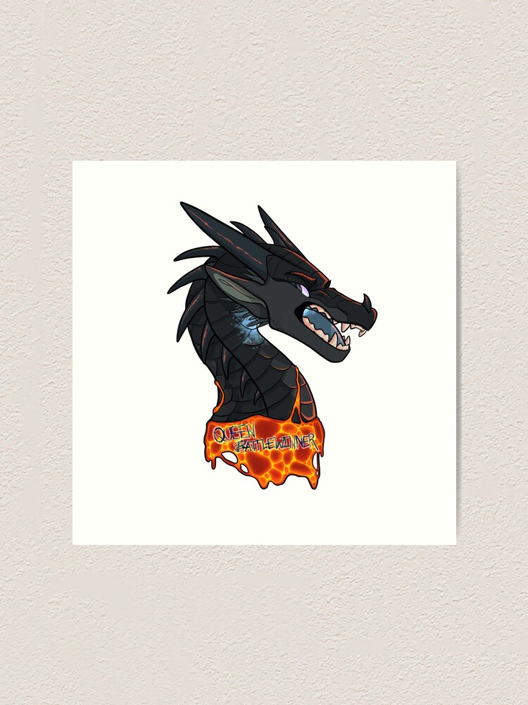 "Queen Battlewinner - WOF Wings of Fire" Art Print for Sale by Silkmoon ...