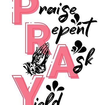 "Christian Pray Acronym" Poster for Sale by garmentoffaith | Redbubble