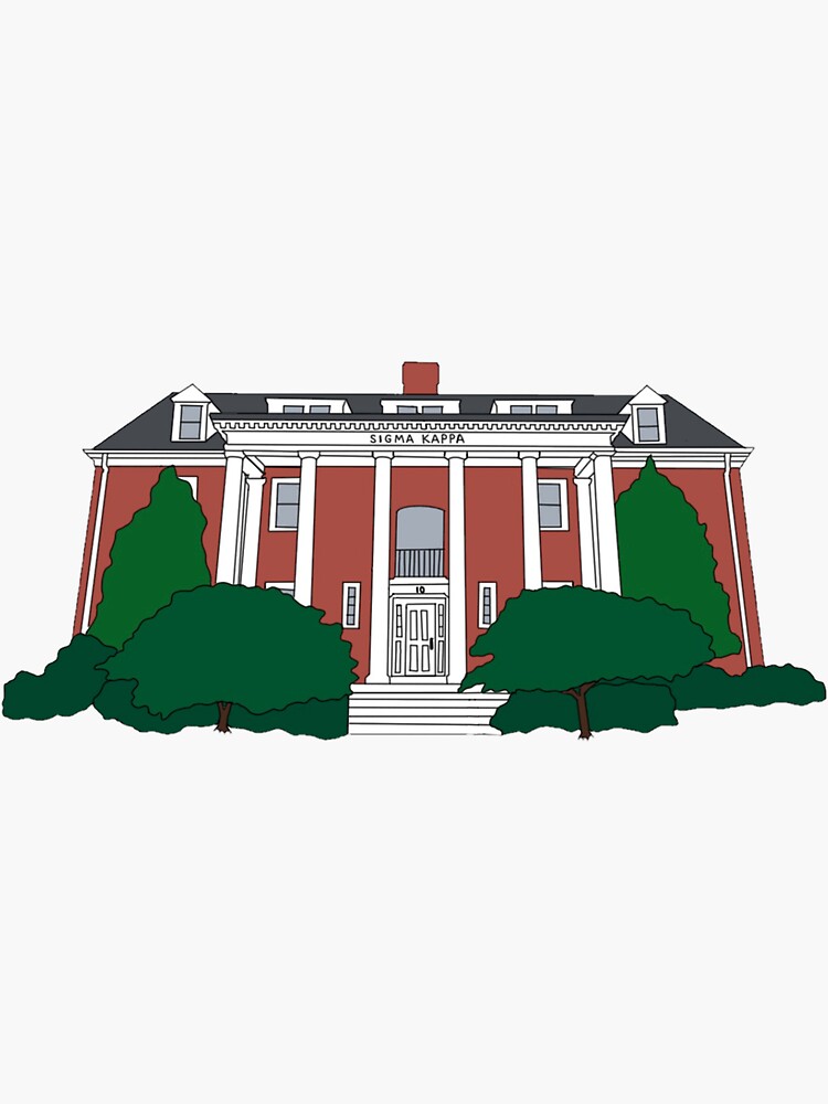 "sk 10 frat row" Sticker by lucyf24 | Redbubble