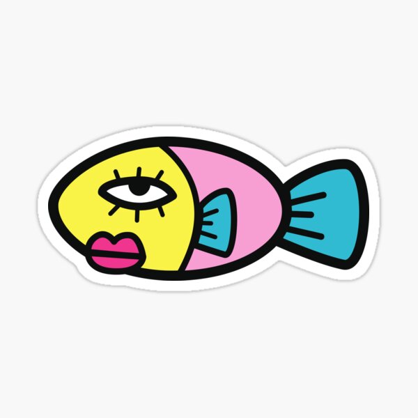 "dab me up, meme, meme fish " Sticker for Sale by keevatee | Redbubble