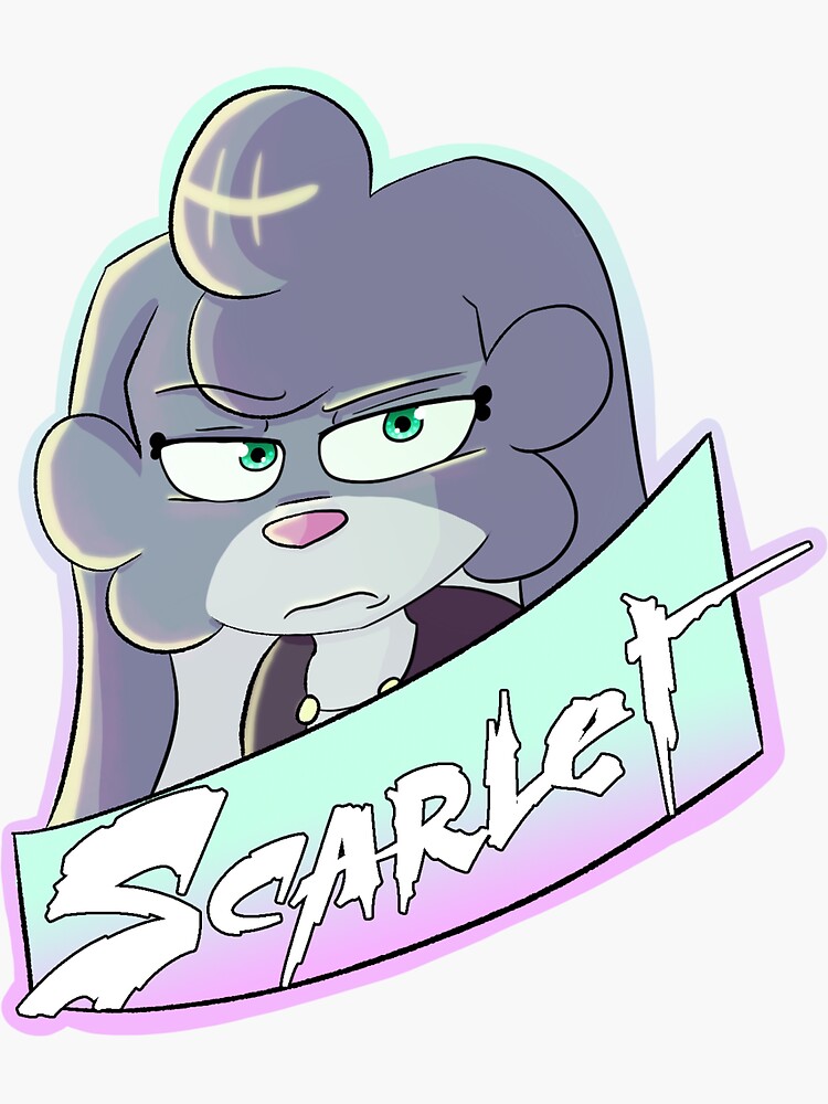 "Scarlet Sticker" Sticker by Happytexans7 | Redbubble