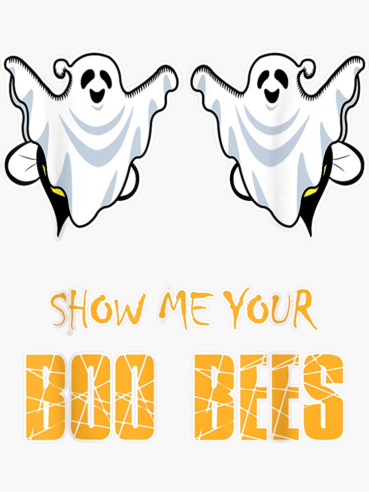 "Boo Bees - Show me your Boo Bees Halloween" Sticker for Sale by ...