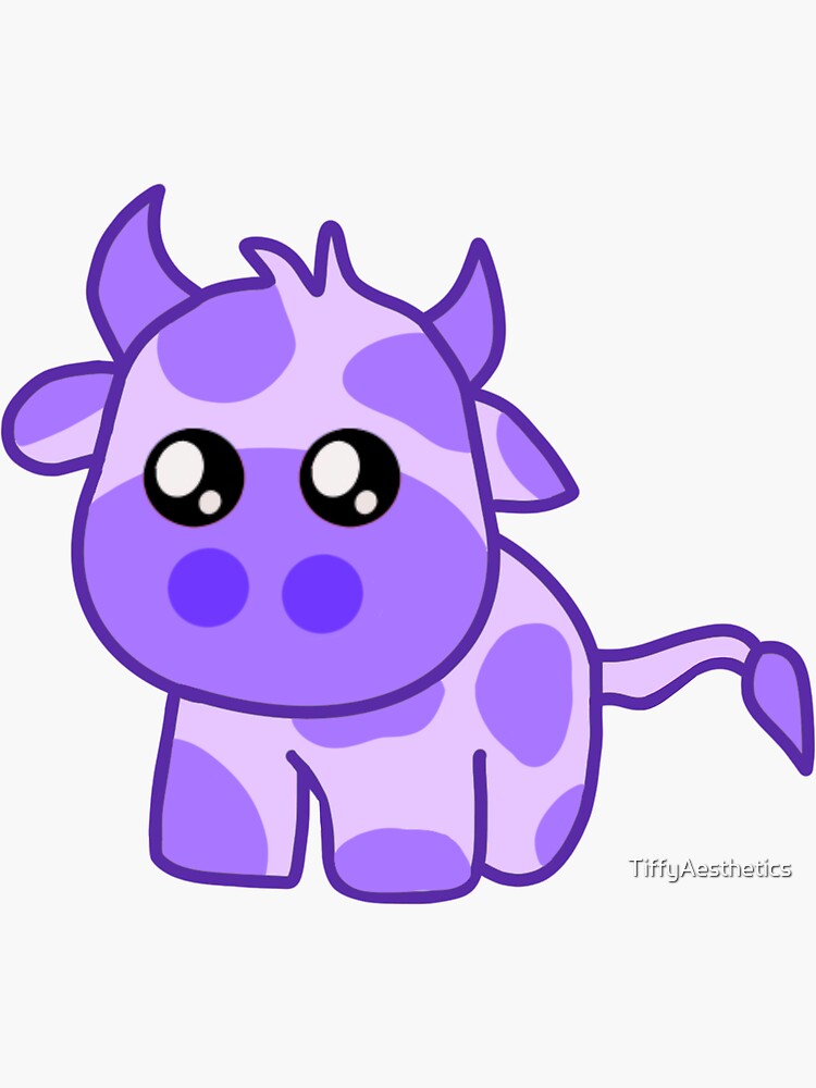 "Purple Cow" Sticker for Sale by TiffyAesthetics | Redbubble