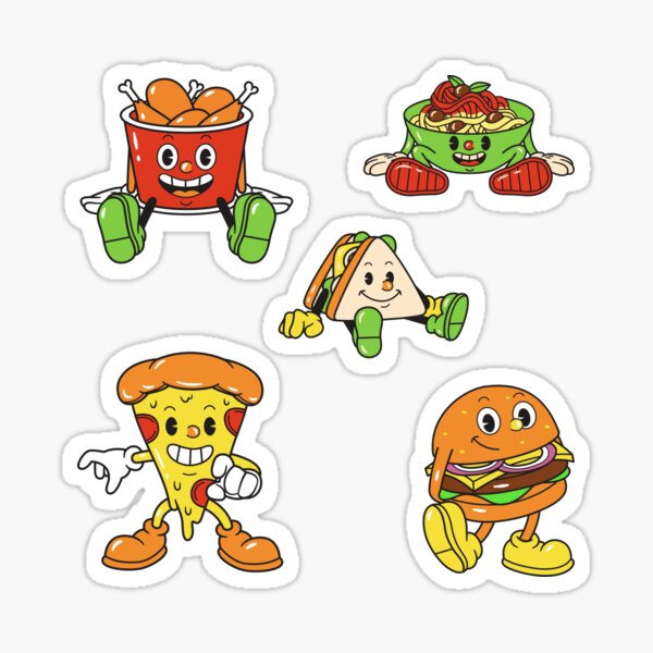 "dinner sticker pack" Sticker by PoHFrost | Redbubble