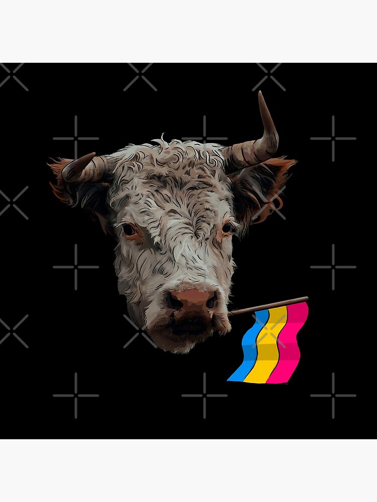 "Pan Pride Cow " Poster for Sale by onisam | Redbubble