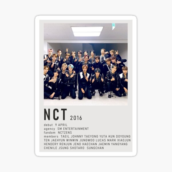 "NCT Alternate minimalist poster" Sticker for Sale by Kpopularstudios ...