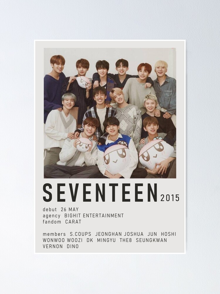 "Seventeen Alternate minimalist poster" Poster for Sale by kpopular ...