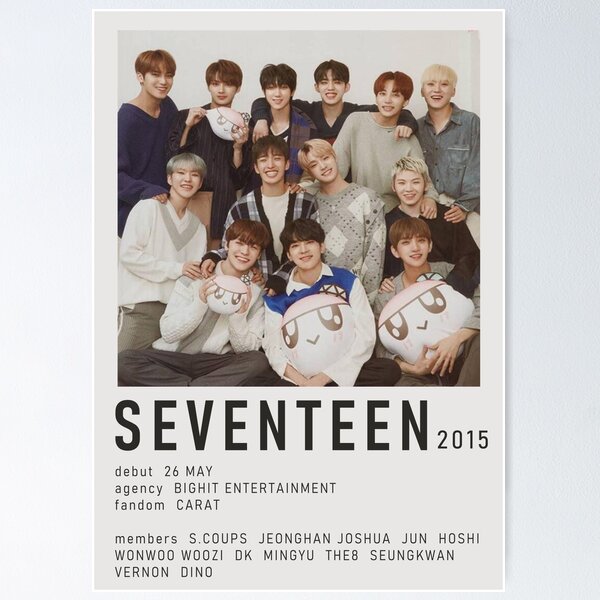 "Seventeen Alternate minimalist poster" Poster for Sale by kpopular ...