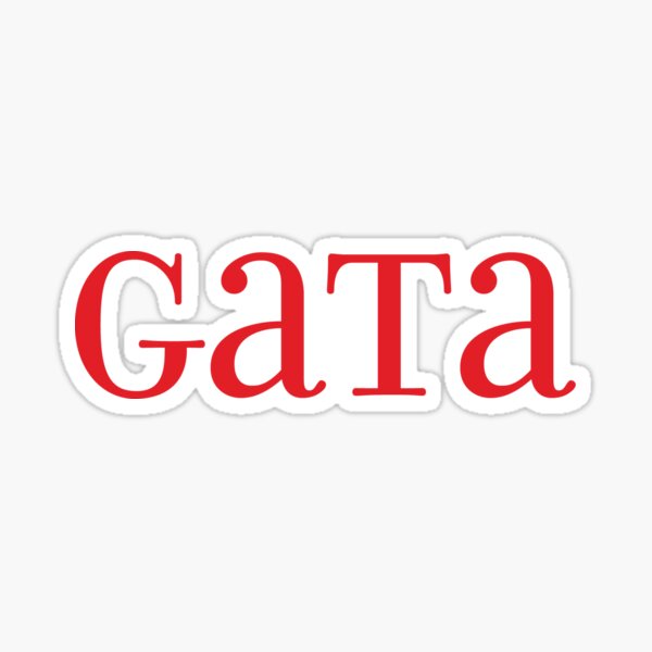 "GATA STICKER" Sticker for Sale by kec1998 | Redbubble