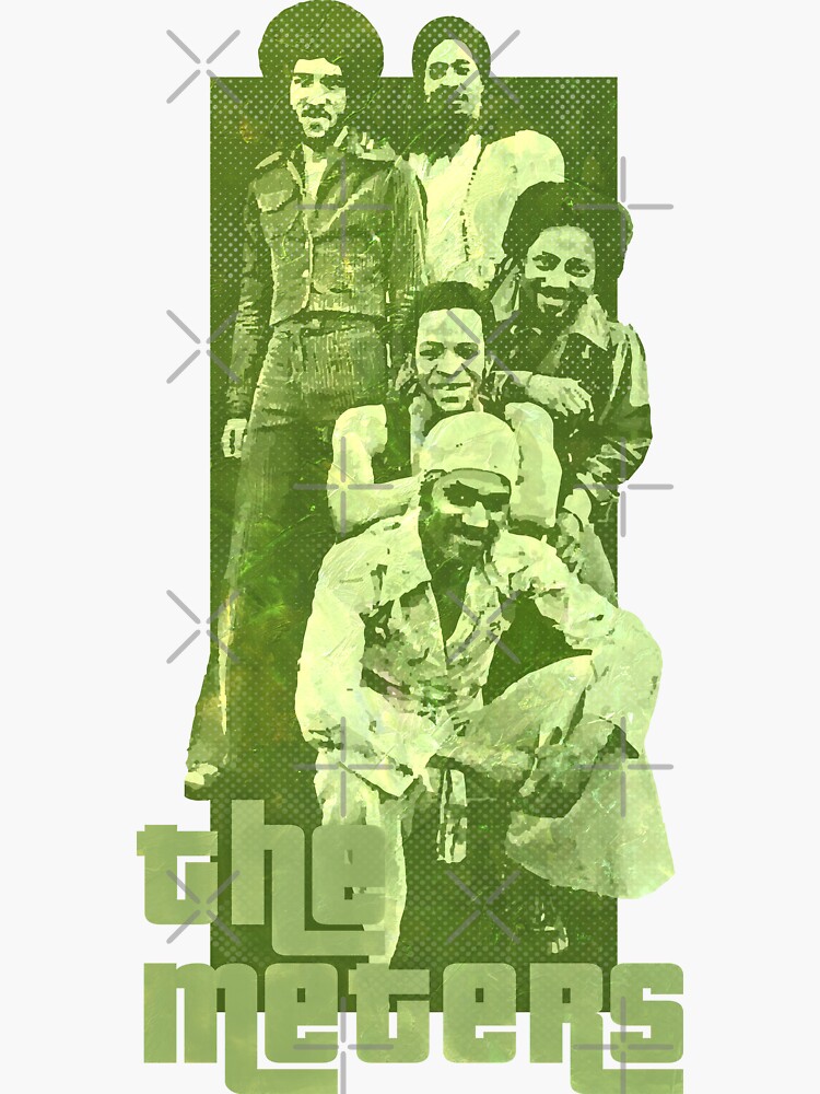 "The Meters New Orleans Funk" Sticker for Sale by Lick-Design | Redbubble