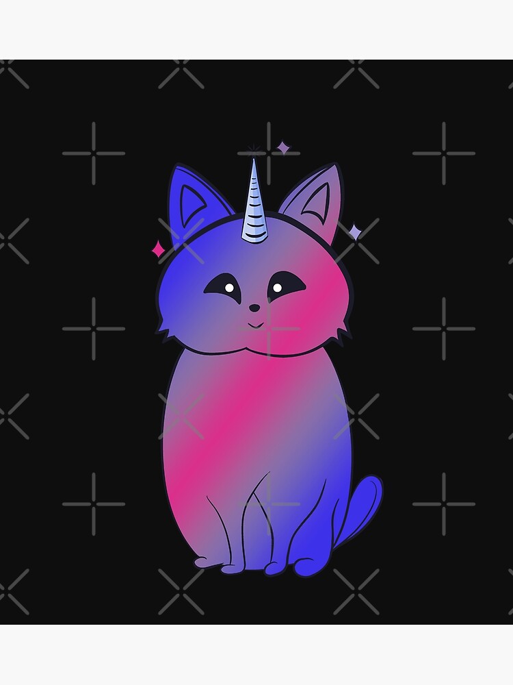 "Cute Bisexual cat " Poster for Sale by karinkasvit | Redbubble