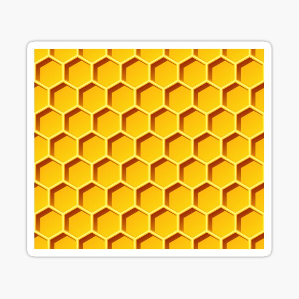 "Honeycomb Texture Collection" Sticker for Sale by adametzb | Redbubble