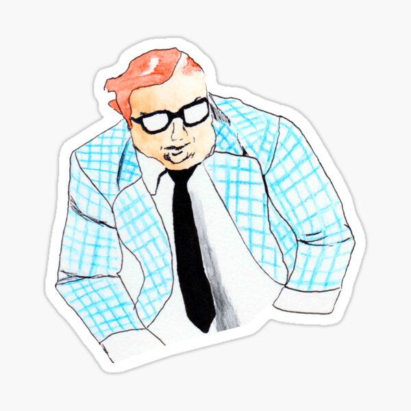 "Chris Farley, Matt Foley 90s Nostalgia" Sticker by MayaSchmidtArt ...
