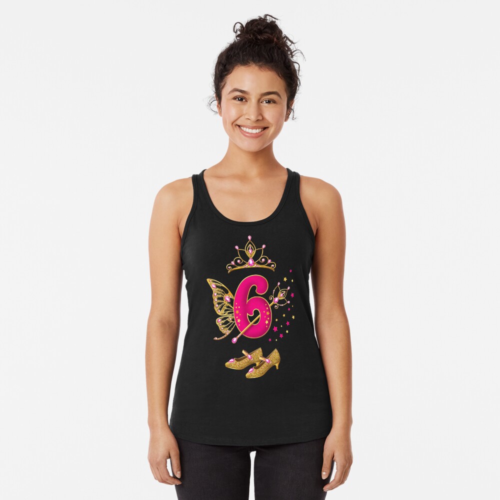 "6th Birthday design. Birthday princess is 6 years old girl’s" Sticker ...