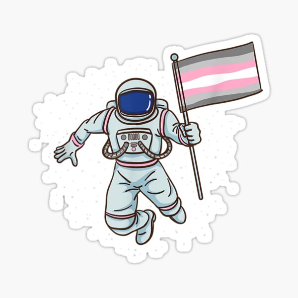 "Demigirl Astronaut Demigirl Pride Flag" Sticker for Sale by ...
