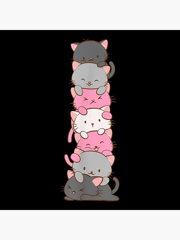 "Demigirl Pride Cute Kawaii Cat" Poster by andijude5293 | Redbubble