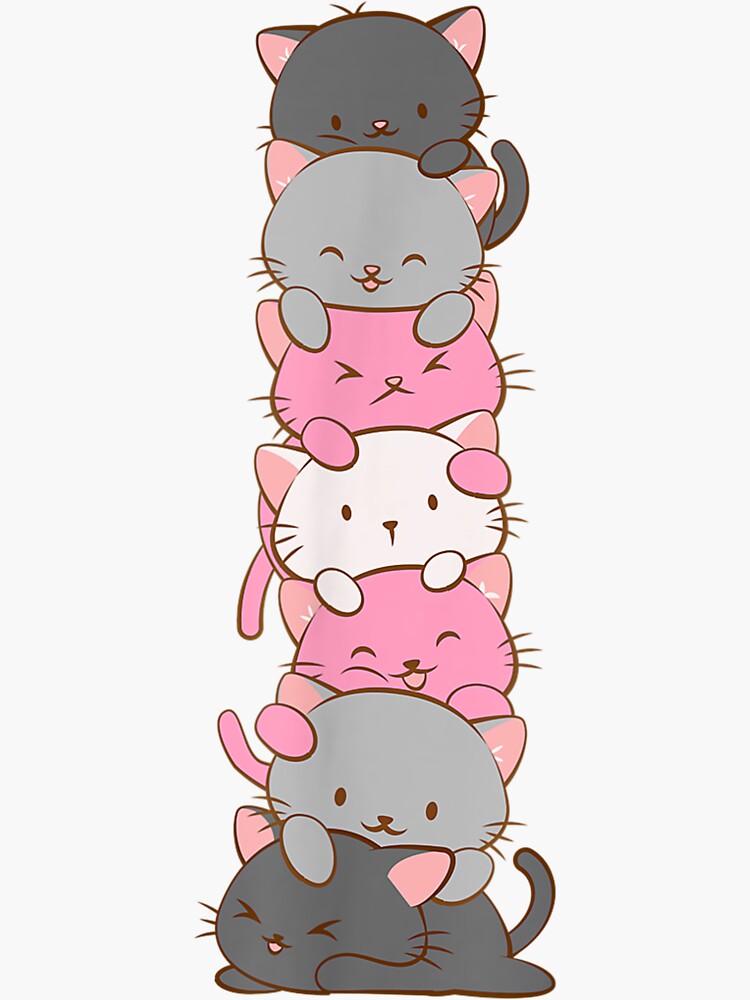 "Demigirl Pride Cute Kawaii Cat" Sticker for Sale by andijude5293 ...
