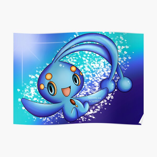 "manaphy fan art!" Poster by princeshay | Redbubble