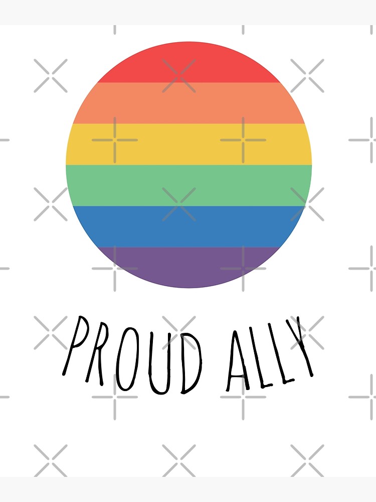 "Proud Ally Pride Month" Poster by patternarium | Redbubble