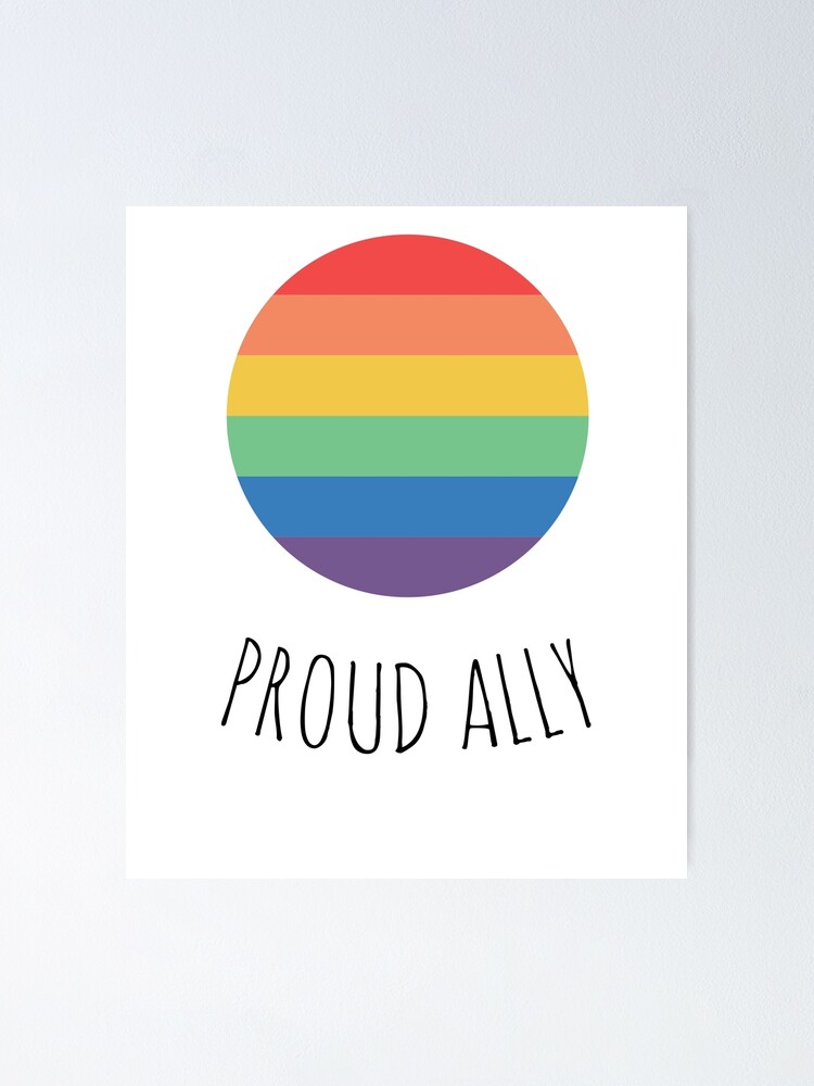 "Proud Ally Pride Month" Poster by patternarium | Redbubble
