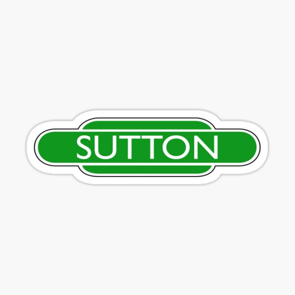 "Sutton " Sticker for Sale by EnchantedCharac | Redbubble
