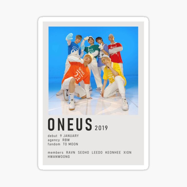 "Oneus Alternate minimalist poster" Sticker for Sale by Kpopularstudios ...