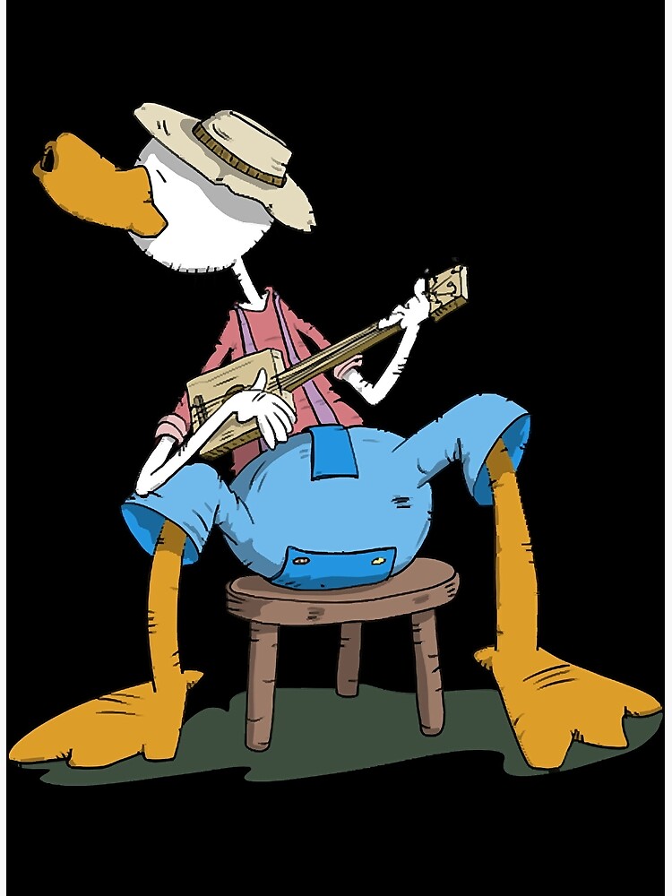 Póster «Hillbilly Duck toca la guitarra Cigar Box» de Amylah1994 ...
