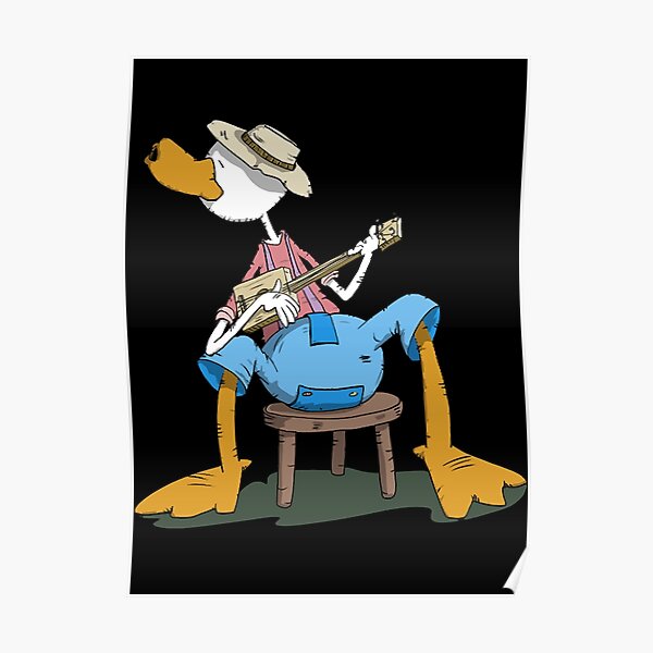Póster «Hillbilly Duck toca la guitarra Cigar Box» de Amylah1994 ...