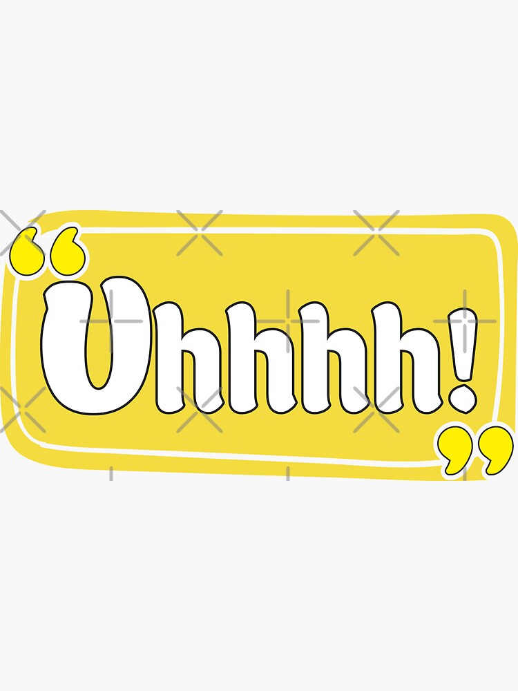 "Uhhhh - Funny Meme" Sticker for Sale by AbhigyaanM007 | Redbubble