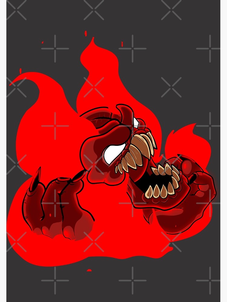 Lámina metálica «Tricky FNF (Friday Night Funkin)» de Atsuhiro | Redbubble