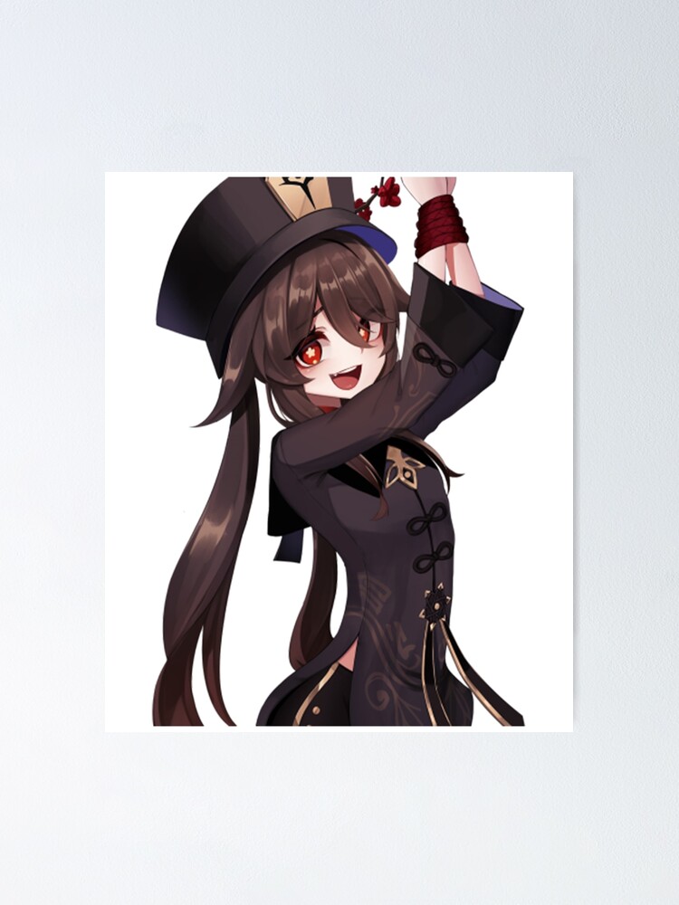 "Genshin Impact - Hu Tao" Poster by ThreadAliv | Redbubble