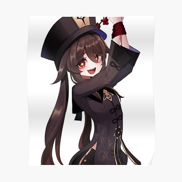 "Genshin Impact - Hu Tao" Poster by ThreadAliv | Redbubble