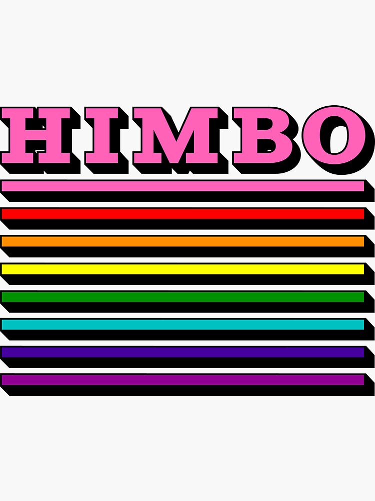 Pegatina «Himbo con los colores de la bandera del arco iris del orgullo ...