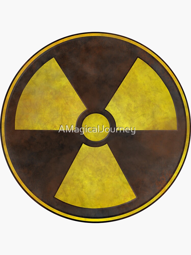 "Radioactive Fallout Symbol - Nerd Science" Sticker for Sale by ...