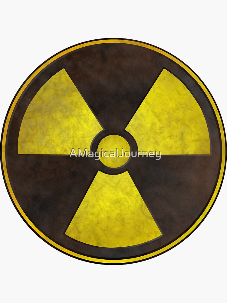"Radioactive Fallout Symbol - Geek Science" Sticker for Sale by ...