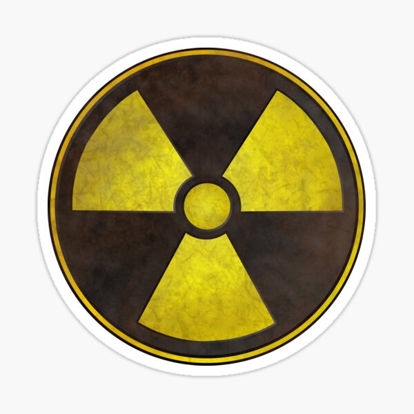 "Radioactive Fallout Symbol - Geek Science" Sticker for Sale by ...