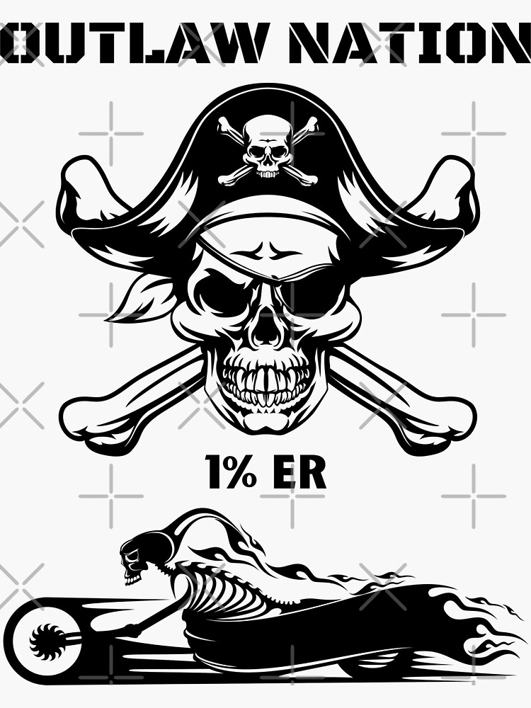 "Outlaw Nation" Sticker by Petermac44 | Redbubble