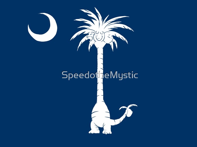 "Alola Exeggutor SC Flag" by SpeedotheMystic | Redbubble