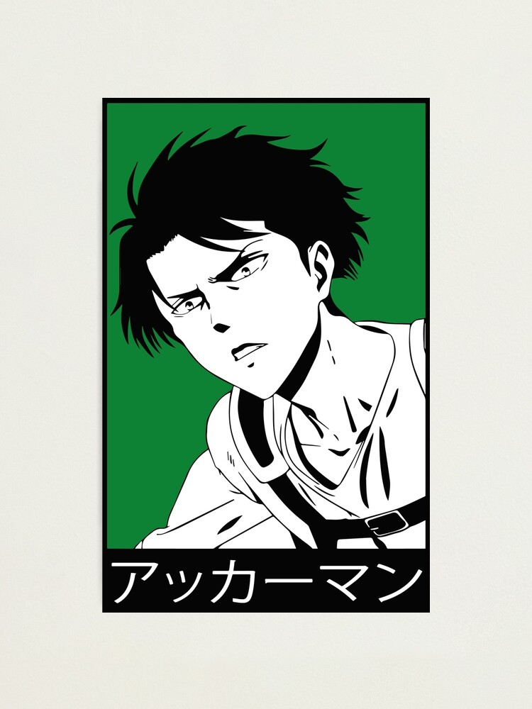 "Shingeki No Kyogin - Levi Ackerman Vector" Photographic Print by ...