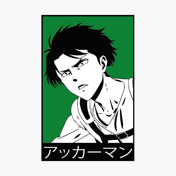 "Shingeki No Kyogin - Levi Ackerman Vector" Photographic Print by ...