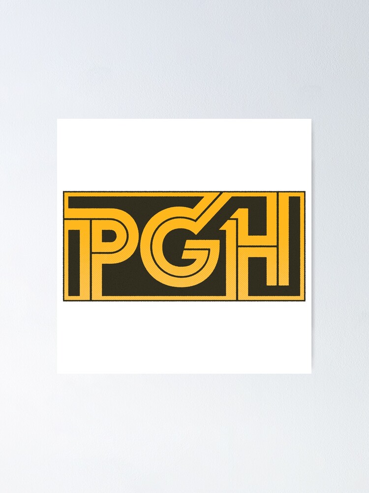 "PGH Logo | Retro Pittsburgh Badge" Poster by retroready | Redbubble