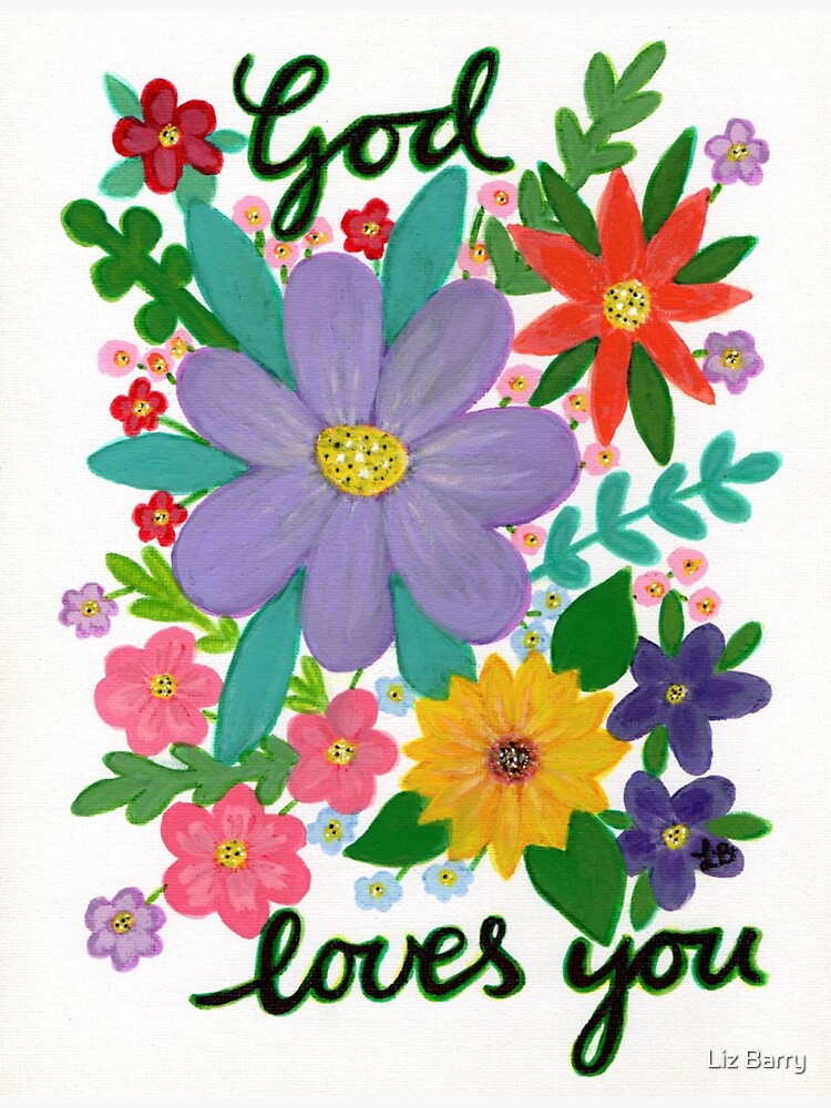 "God Loves You " Sticker for Sale by JackAndJillArt | Redbubble