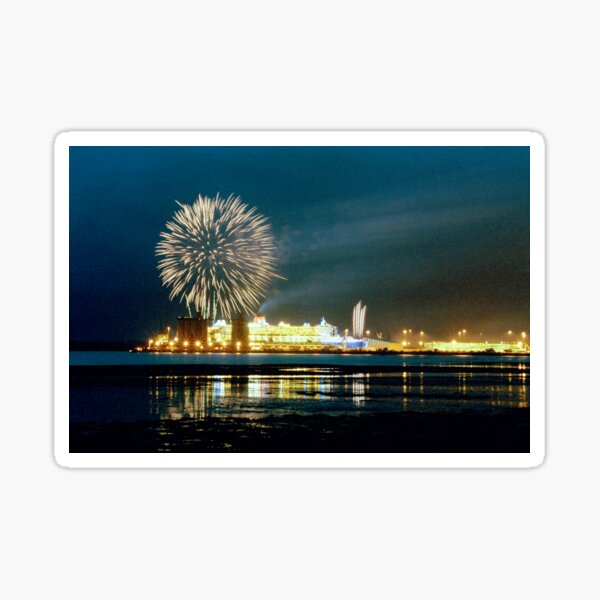 "QM2 - Queen Mary 2 Maiden Voyage Southampton England UK" Sticker for ...