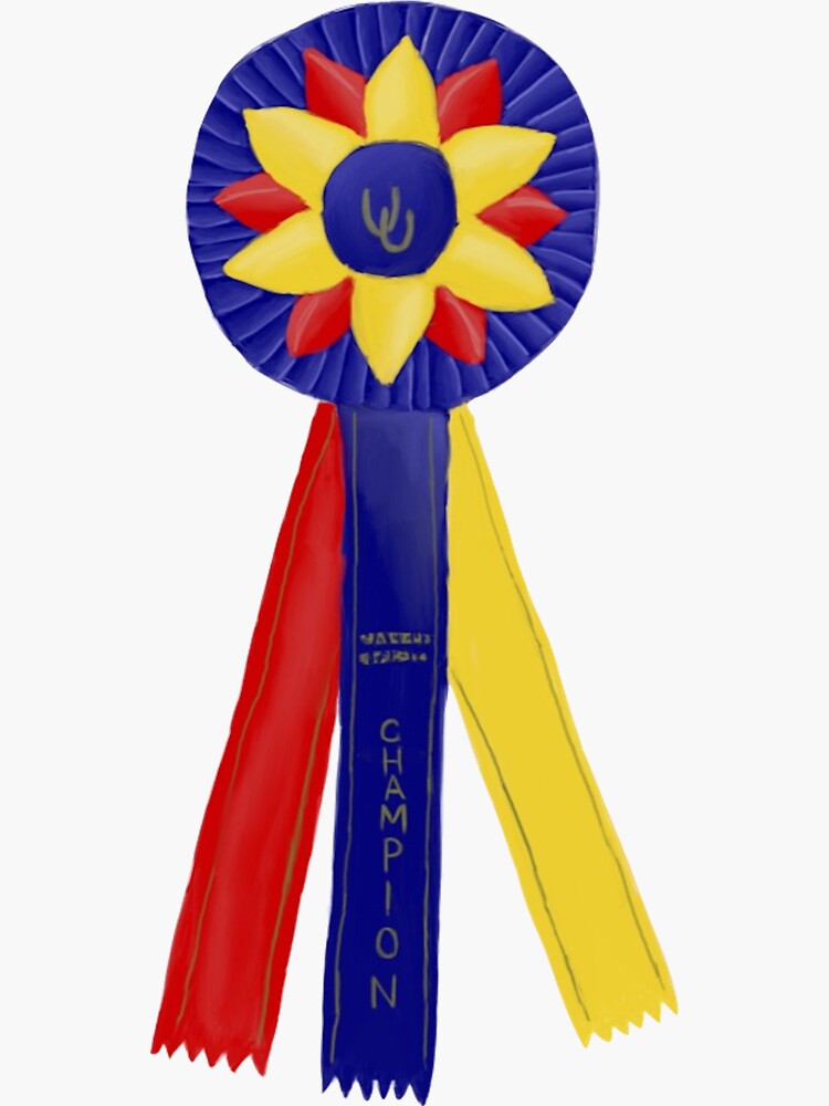 "Champion Ribbon" Sticker by sebrown | Redbubble