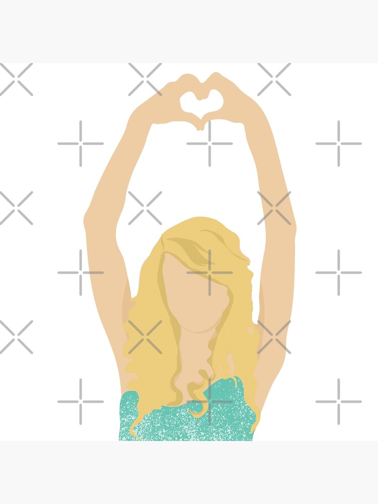 "Taylor Swift with heart hand vector minimalist" Poster for Sale by ...