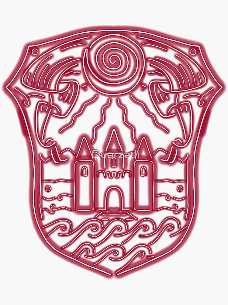 Pegatina «Roman Sanders Symbol Logotipo de neón» de Quarzadi | Redbubble